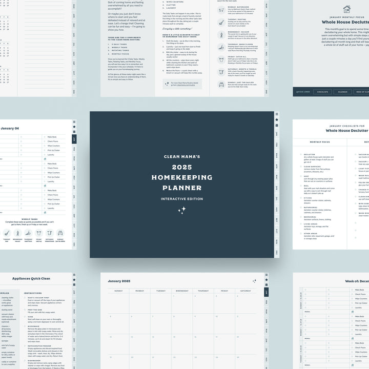 Planners – Clean Mama