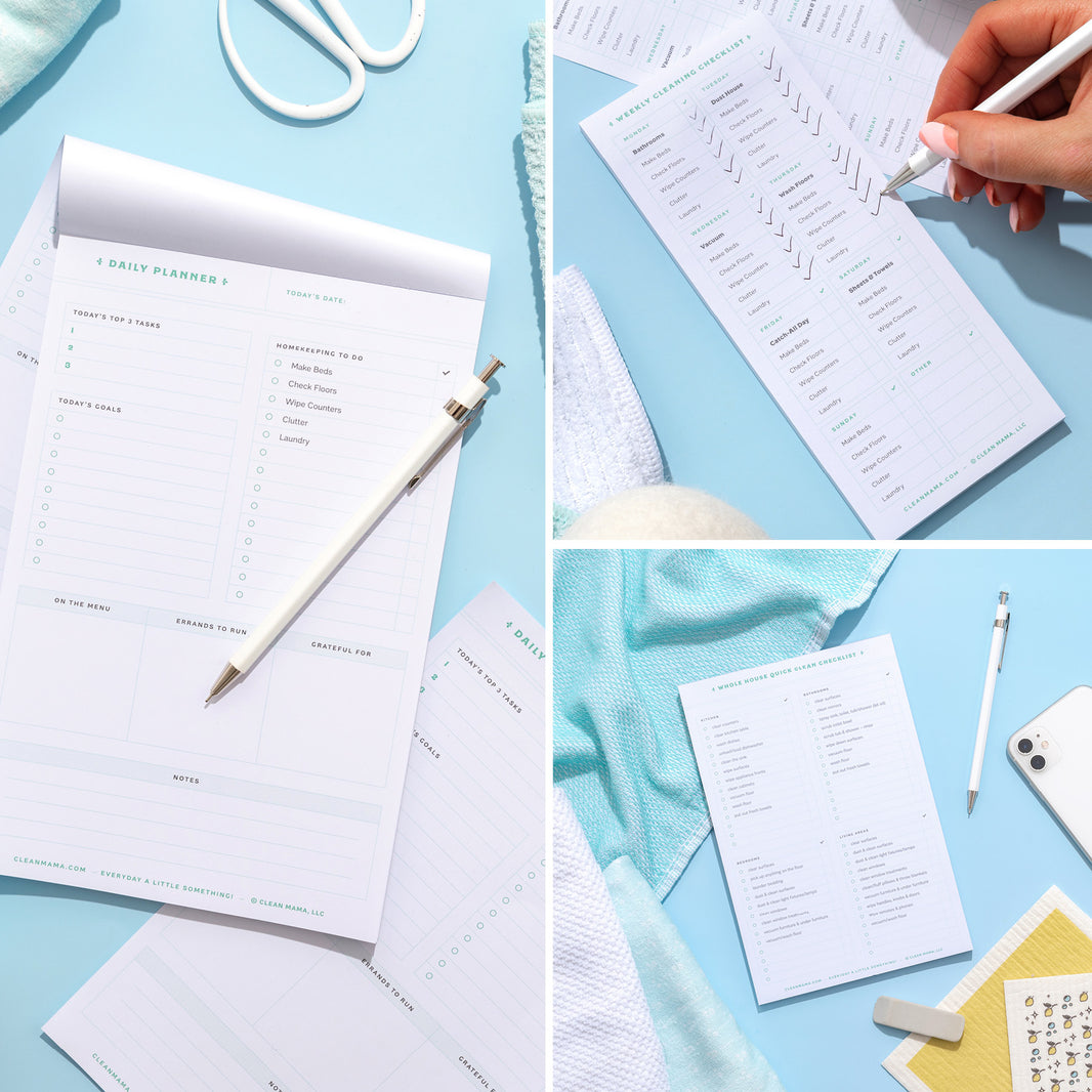 Notepads & Stickers – Clean Mama