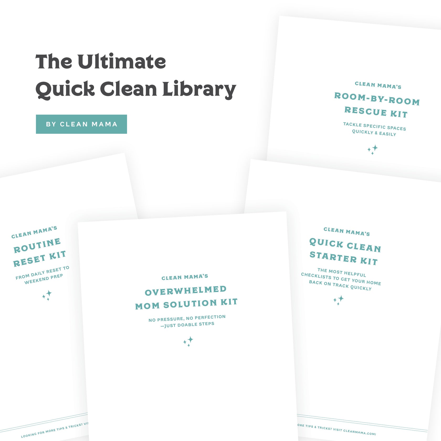 Quick Clean Checklists: The Ultimate Quick Clean Library – Clean Mama