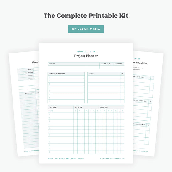 The Complete Clean Mama Printable Bundle