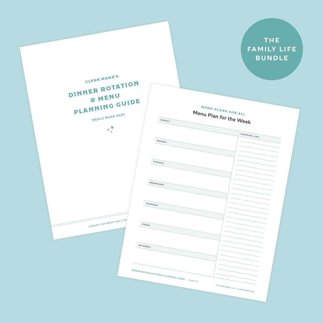 Family Life Printable Bundle – Clean Mama