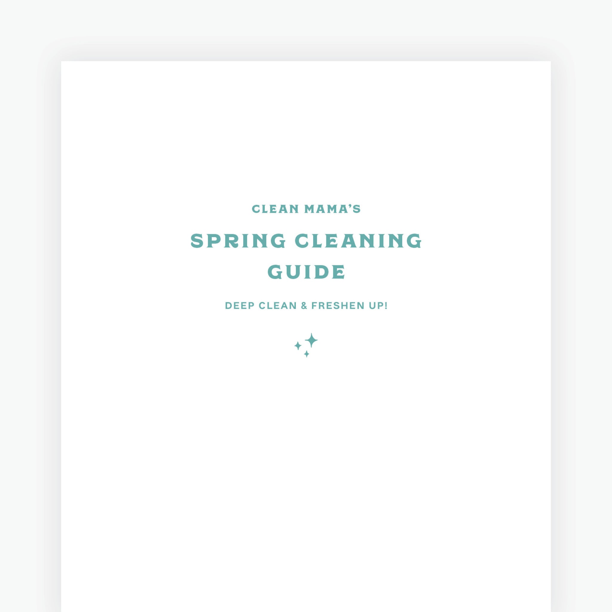 Spring Cleaning Guide – Clean Mama