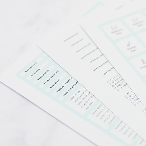 Clean Mama Routine Task Stickers