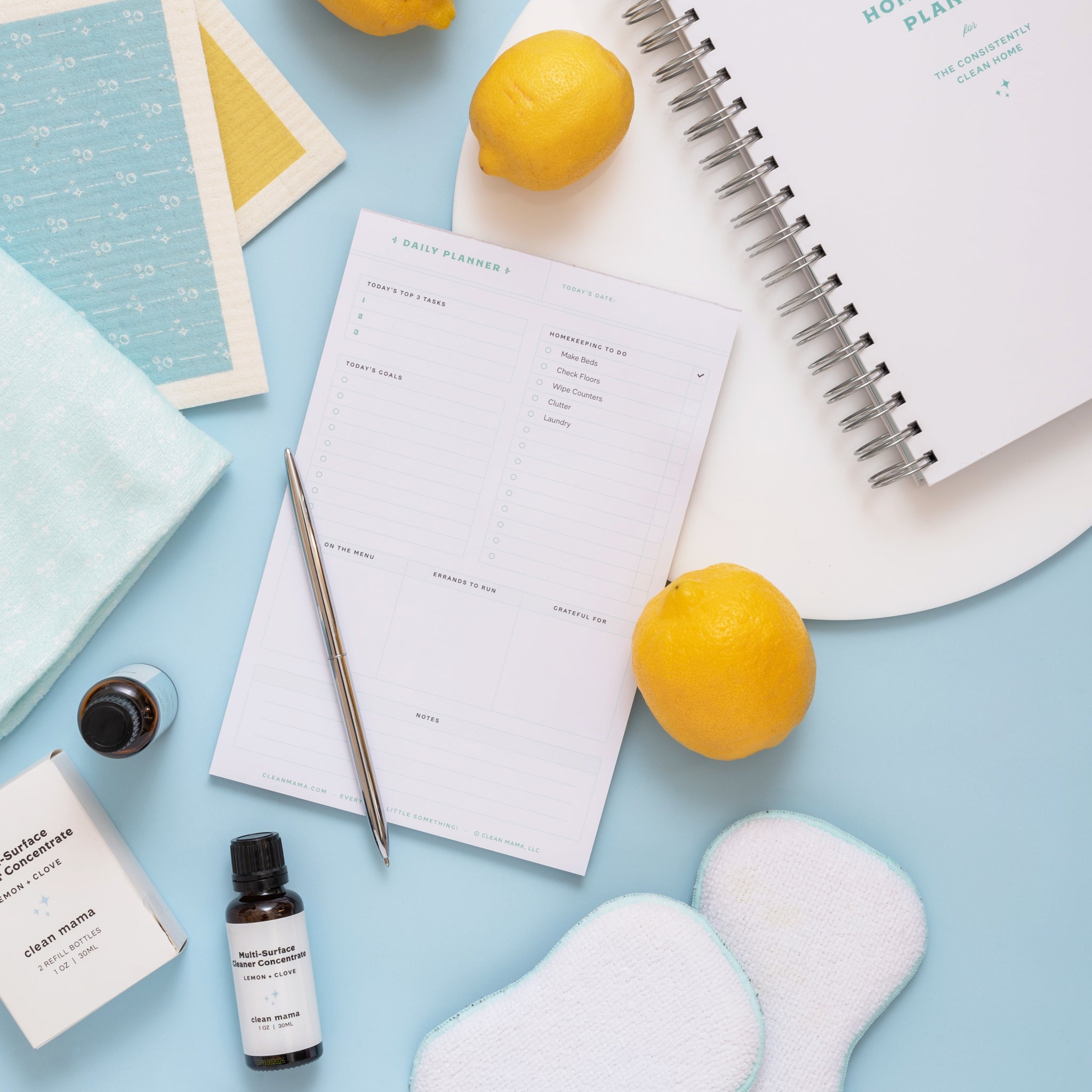 Daily Planner Notepad – Clean Mama
