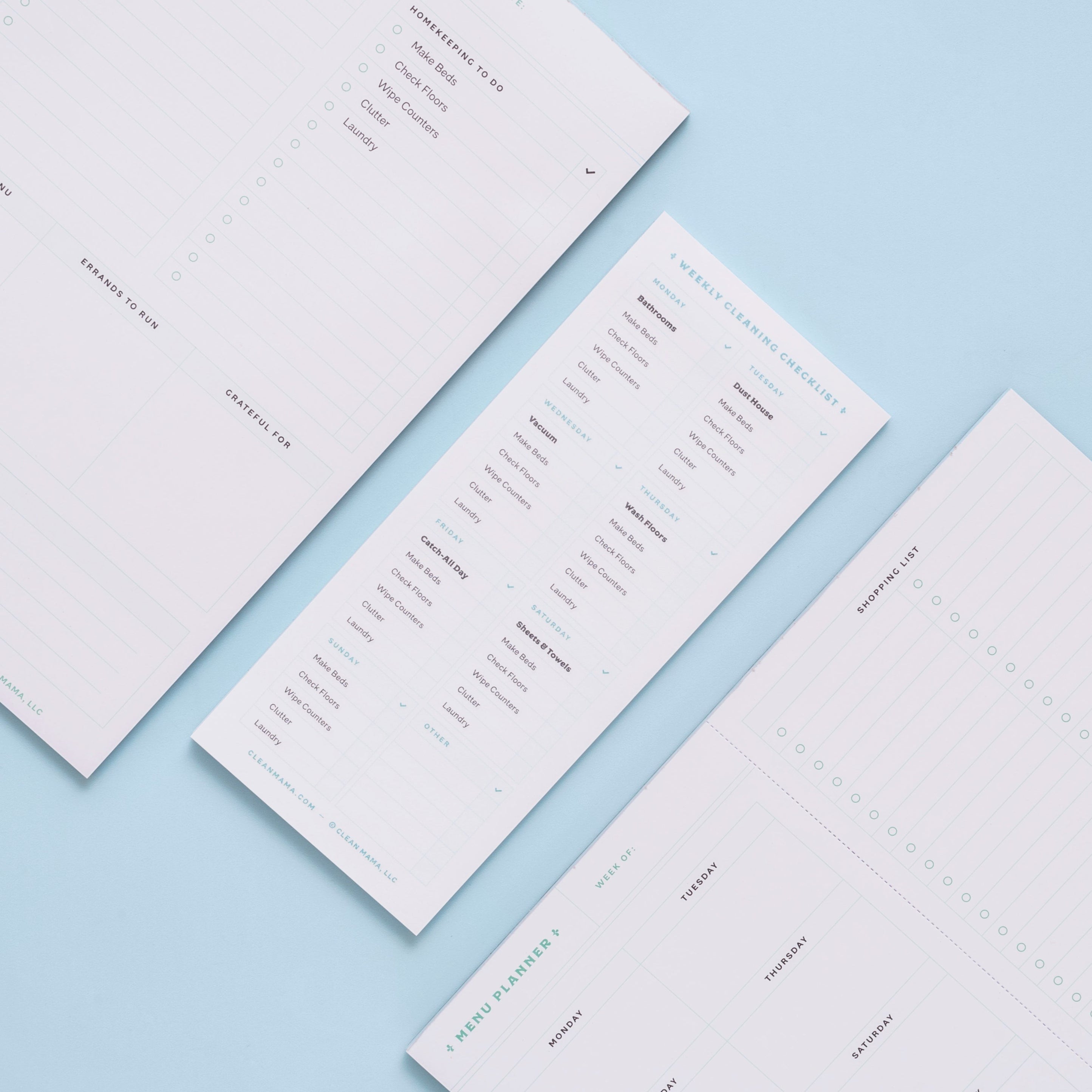 Weekly Cleaning Routine Sticky Notes – Clean Mama